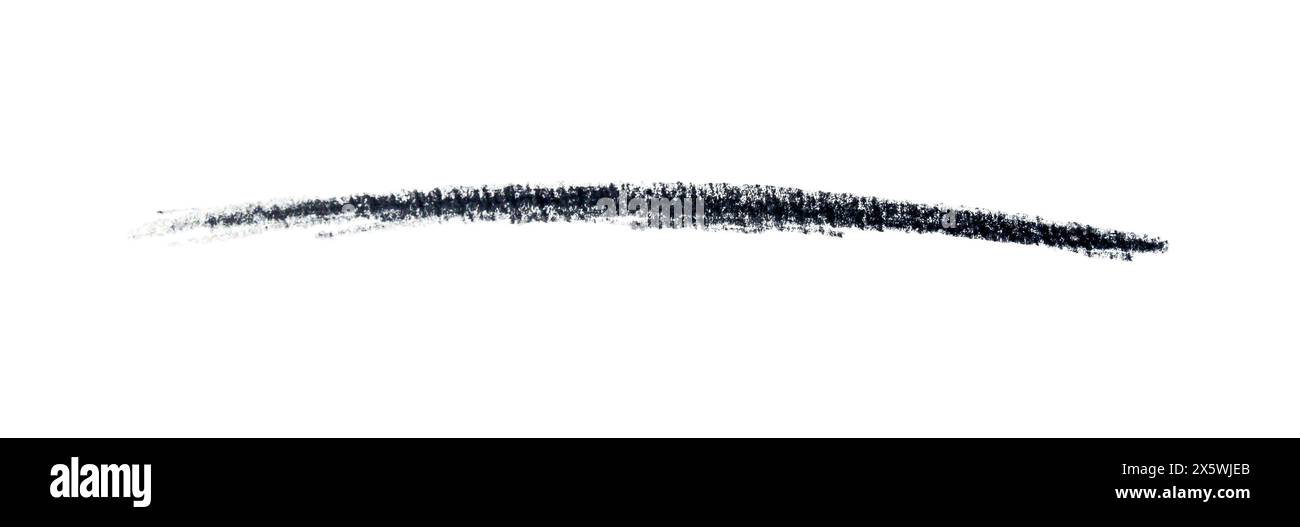 Hand drawn pencil stroke on white background. Design element Stock ...