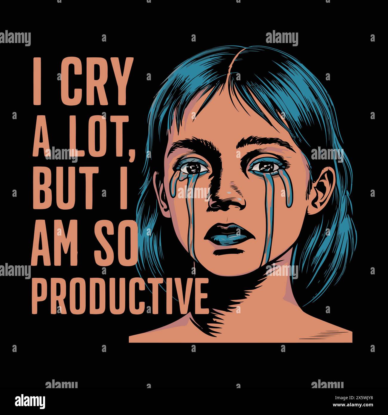 Cool cry emoji vector vectors hi-res stock photography and images - Alamy