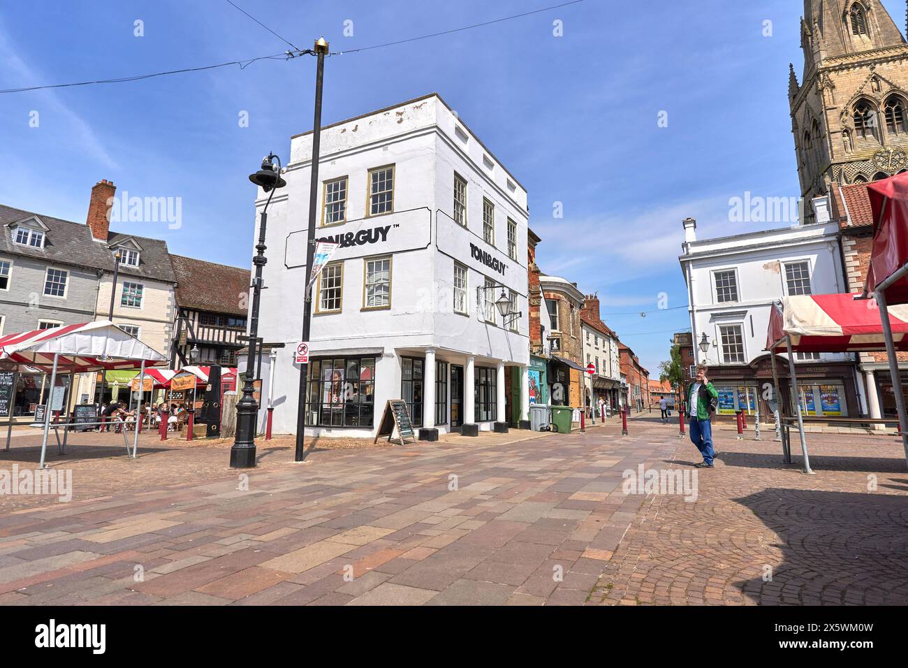Market square in Newark on Trent, Nottinghamshire, UK Stock Photo - Alamy
