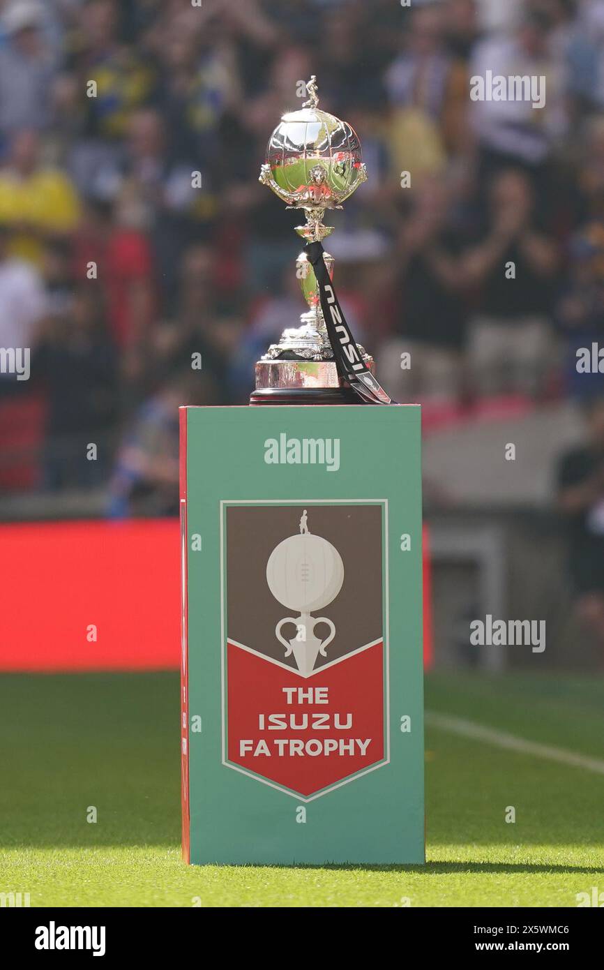 London, UK. 11th May, 2024. The FA Trophy prior to the Gateshead FC v ...