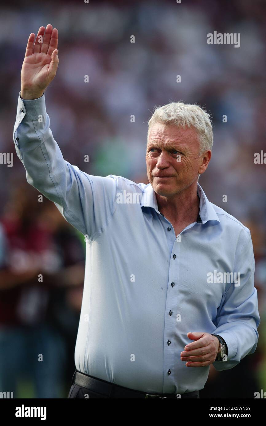 LONDON, UK - 11th May 2024: West Ham United manager David Moyes ...