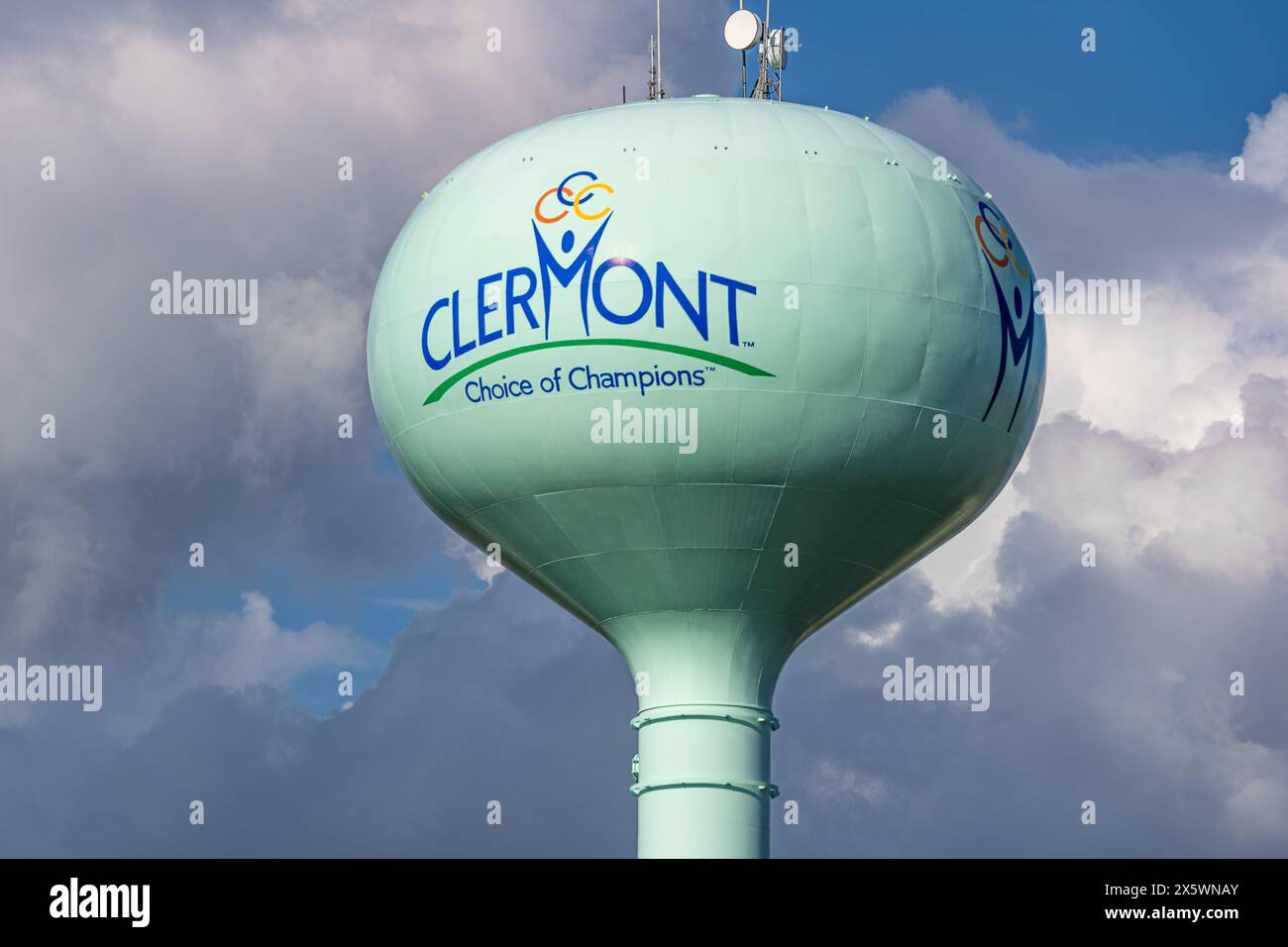 Water tower in Clermont, Florida. (USA Stock Photo - Alamy