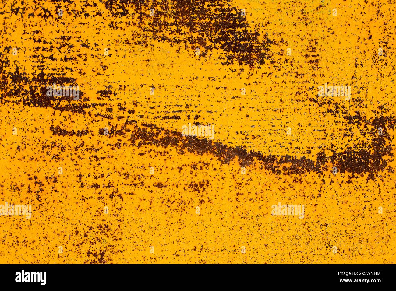 Orande fiery rusty abstract painted metal plate texture and background ...