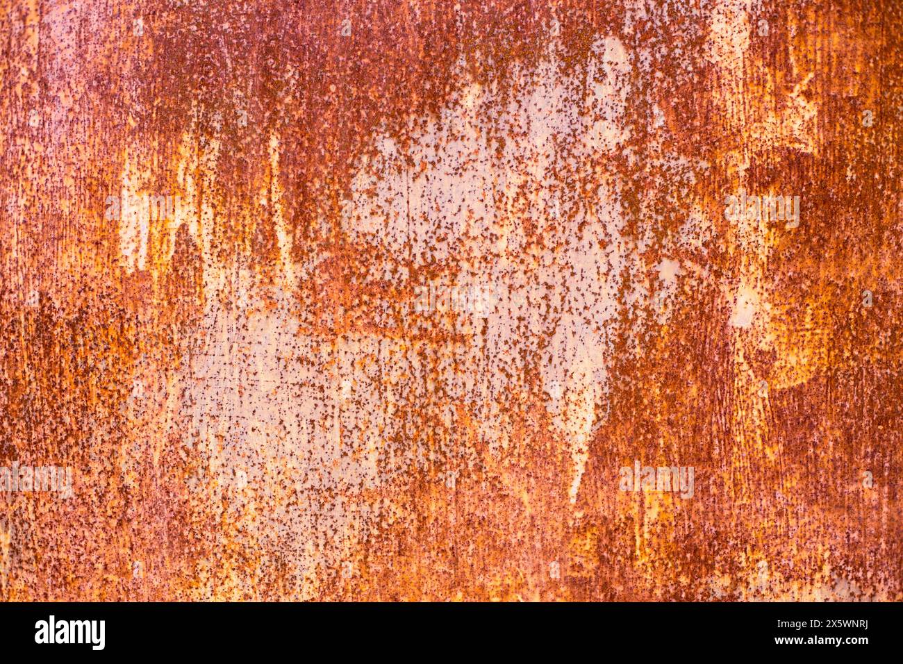 Orande fiery red rusty abstract painted metal plate texture and ...