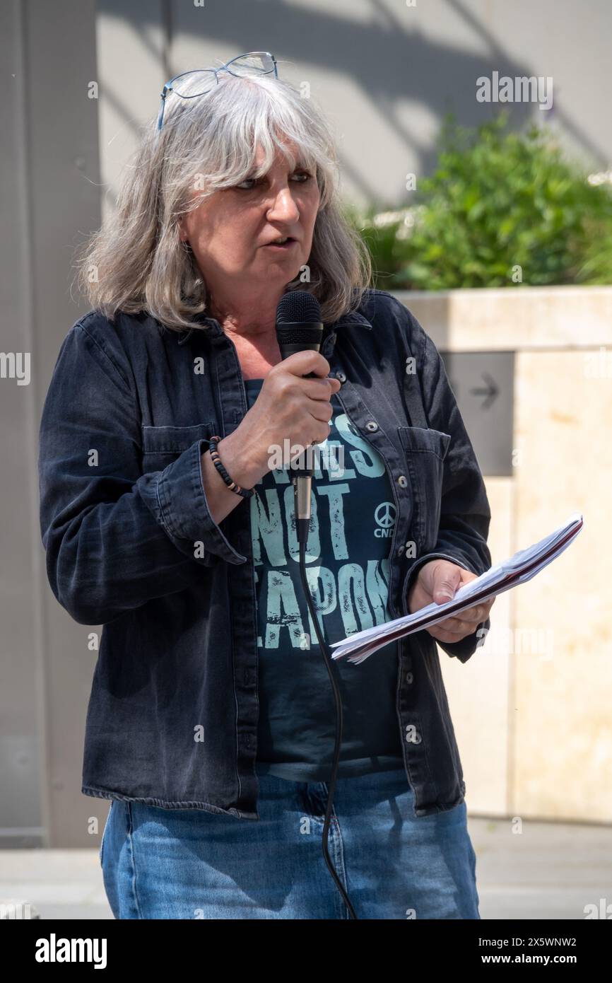 London, UK. 11 May 2024. Sam Mason, PCS Officer for Sustainability and ...