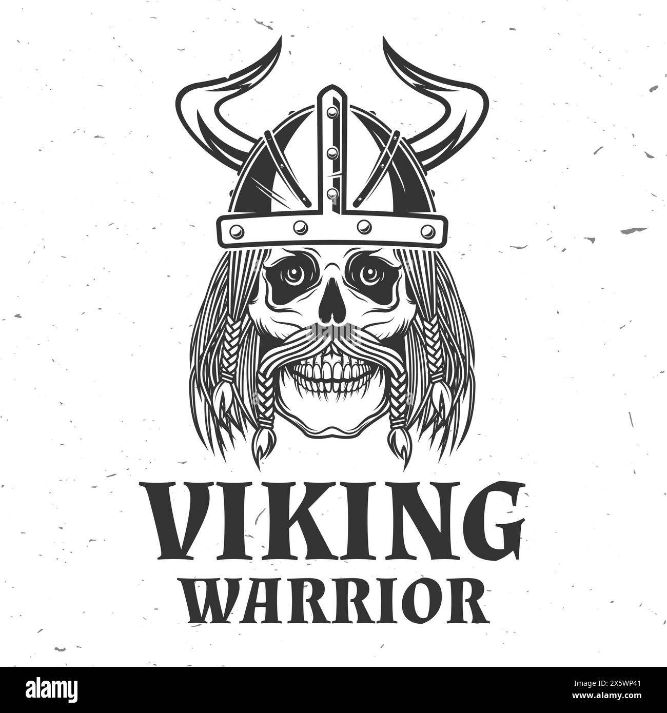 Viking warrior logo, badge, sticker. Vector illustration. For emblems ...