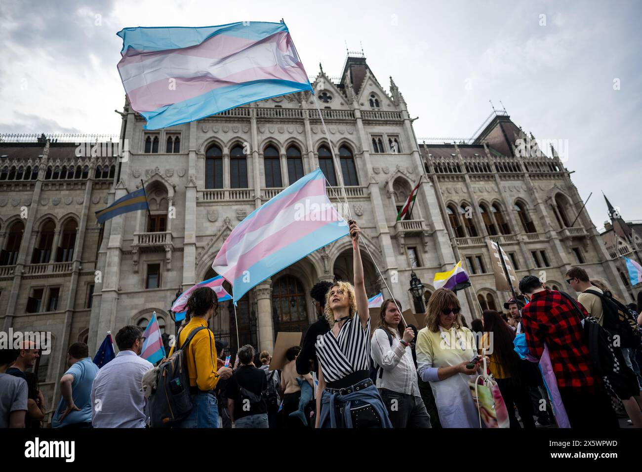 Trans pride flags hi-res stock photography and images - Alamy