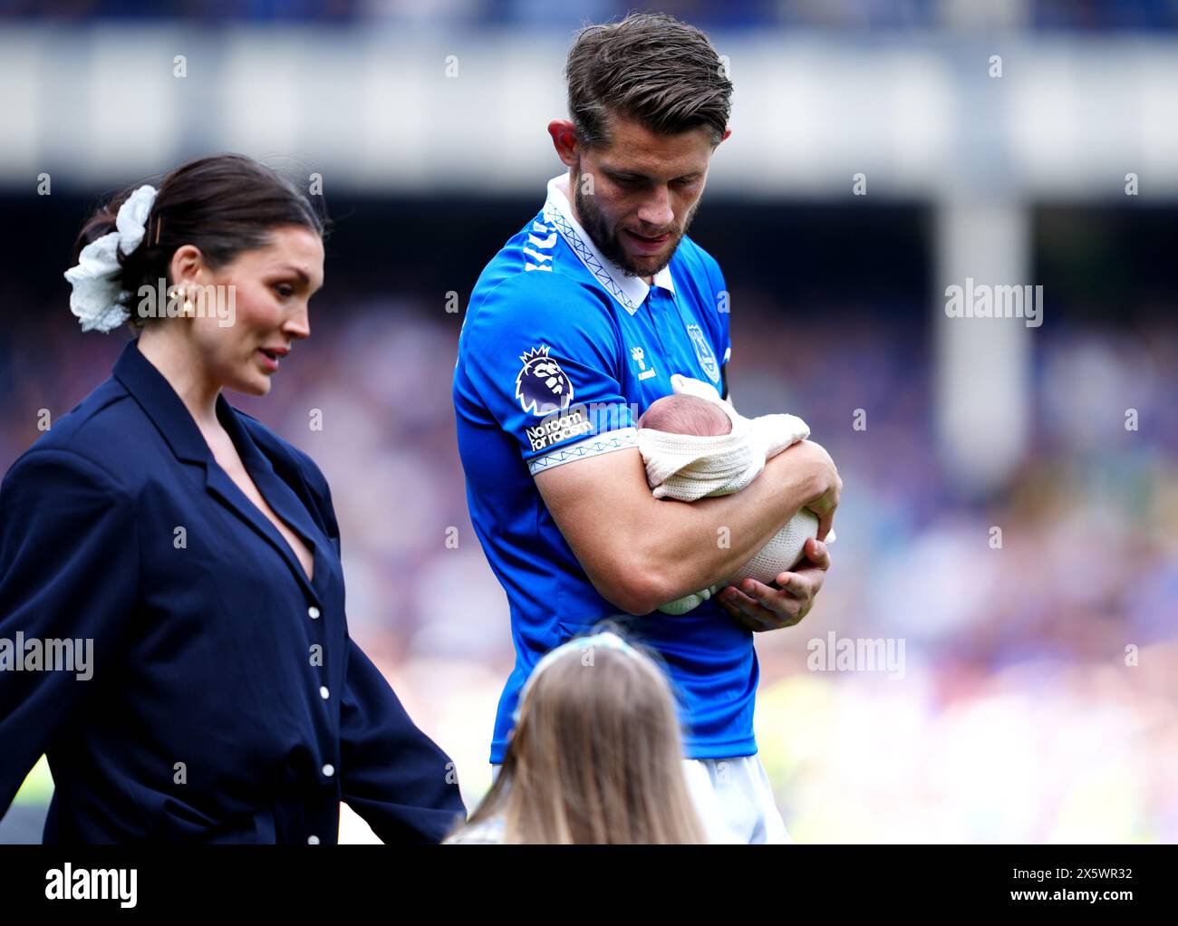 Everton's James Tarkowski at the end of the Premier League match at ...