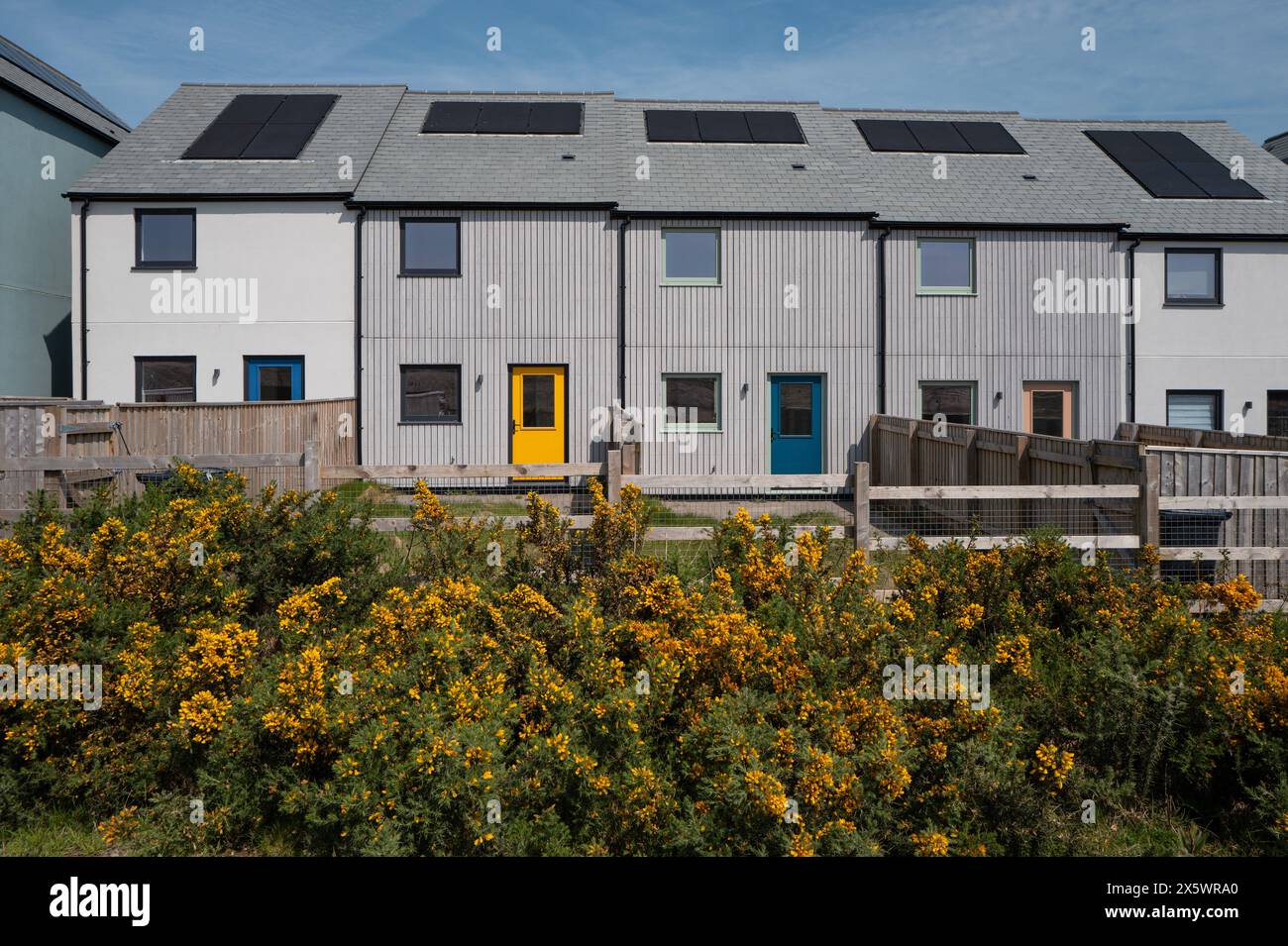 WEST CARCLAZE GARDEN VILLAGE CARLUDDEN ST AUSTELL PL26 8WU Stock Photo ...