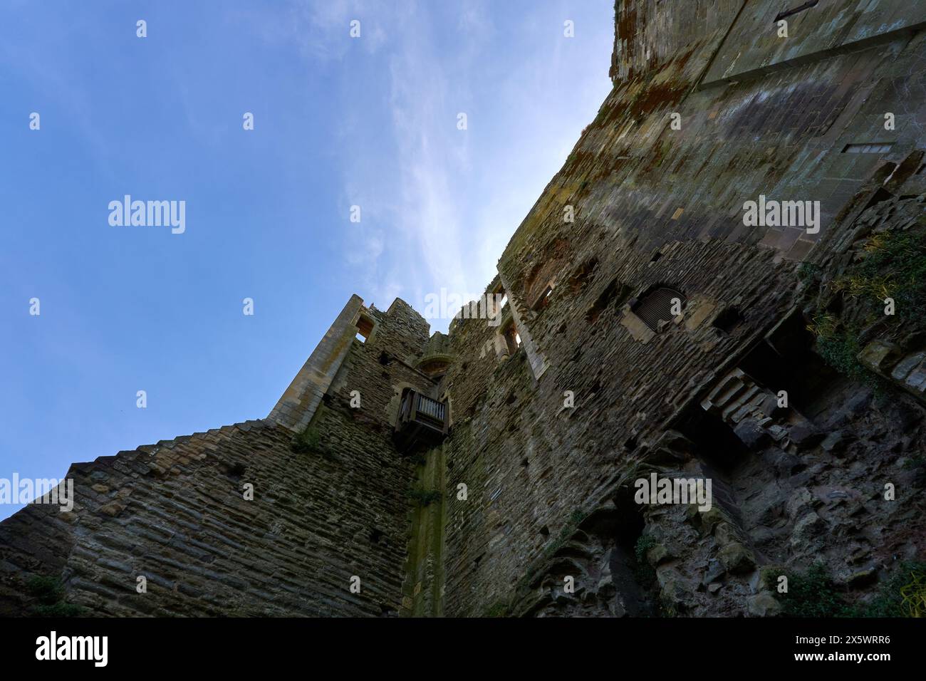 Tall castle wall example Stock Photo - Alamy