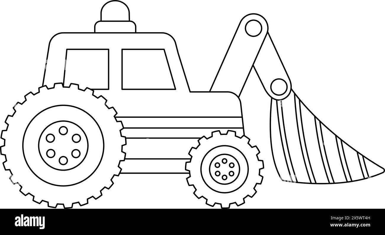 Bulldozer Clipart Black And White