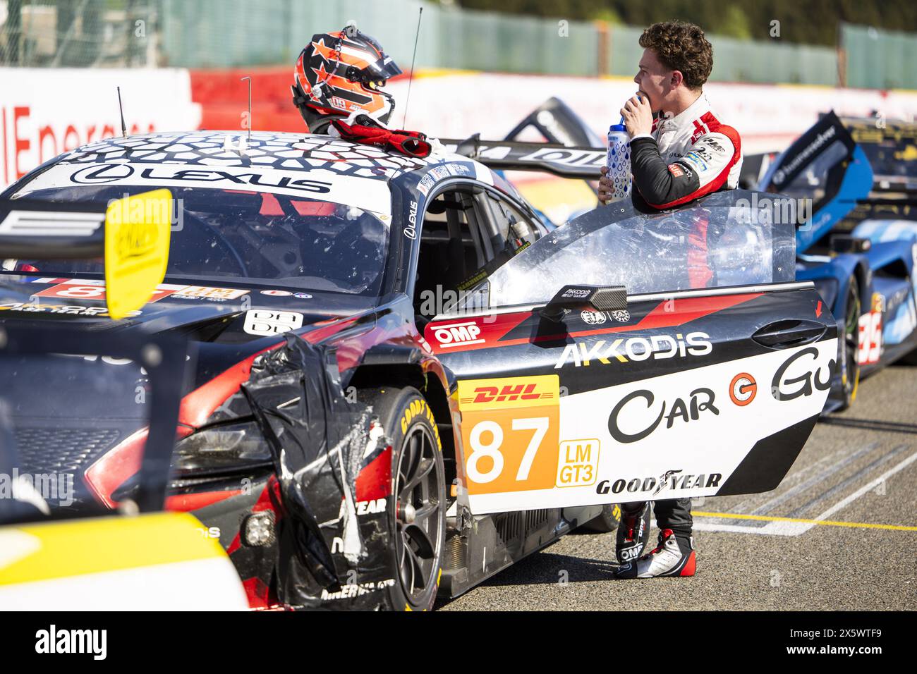 MASSON Esteban (fra), Akkodis ASP Team, Lexus RC F GT3, portrait at red ...