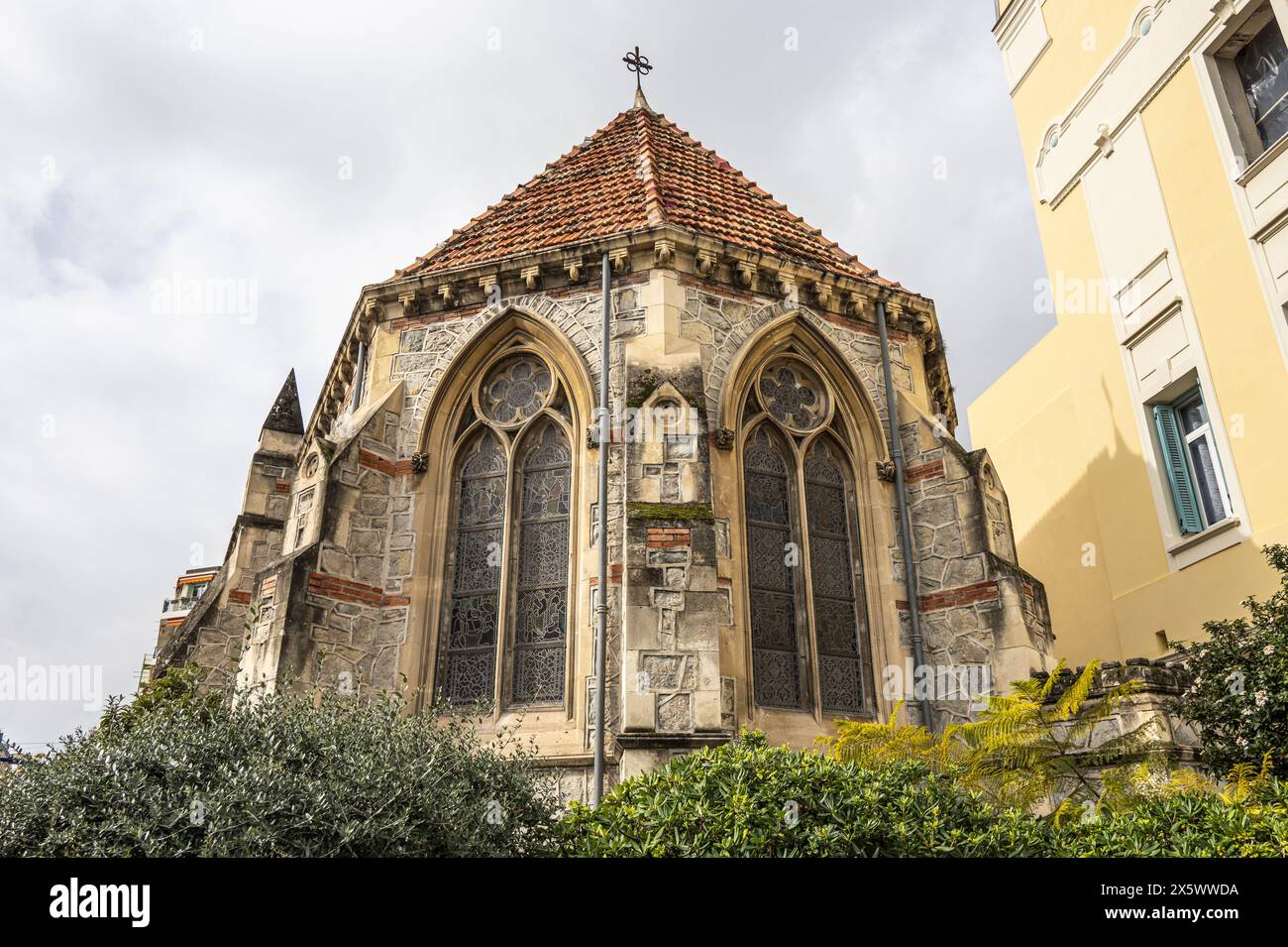 The beautiful St. John Church in Menton Stock Photo - Alamy