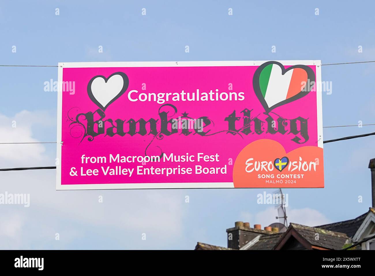 Malmo arena eurovision sign hi-res stock photography and images - Alamy