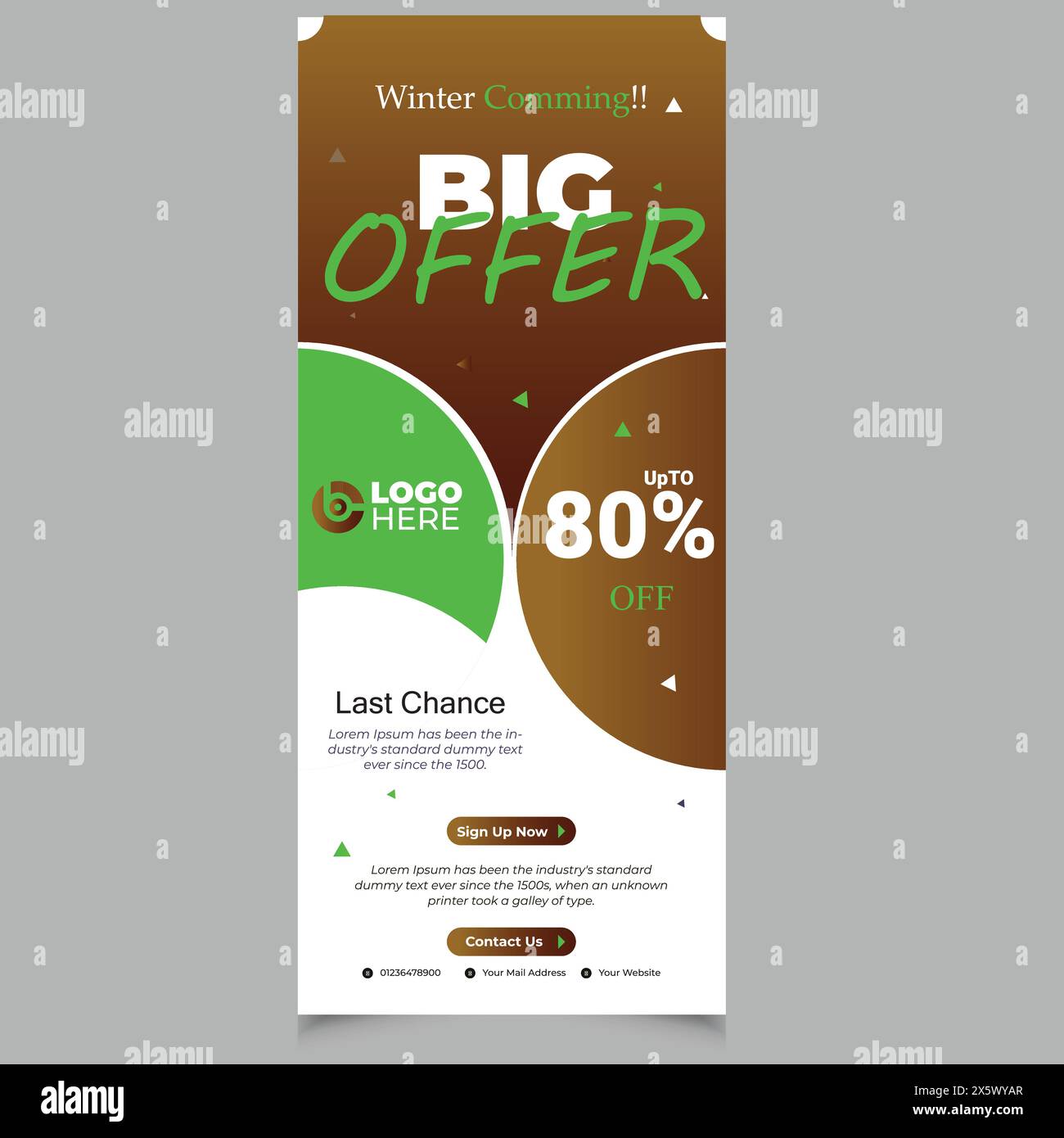 roll up banner for super sales roll up banner template vertical banner ...