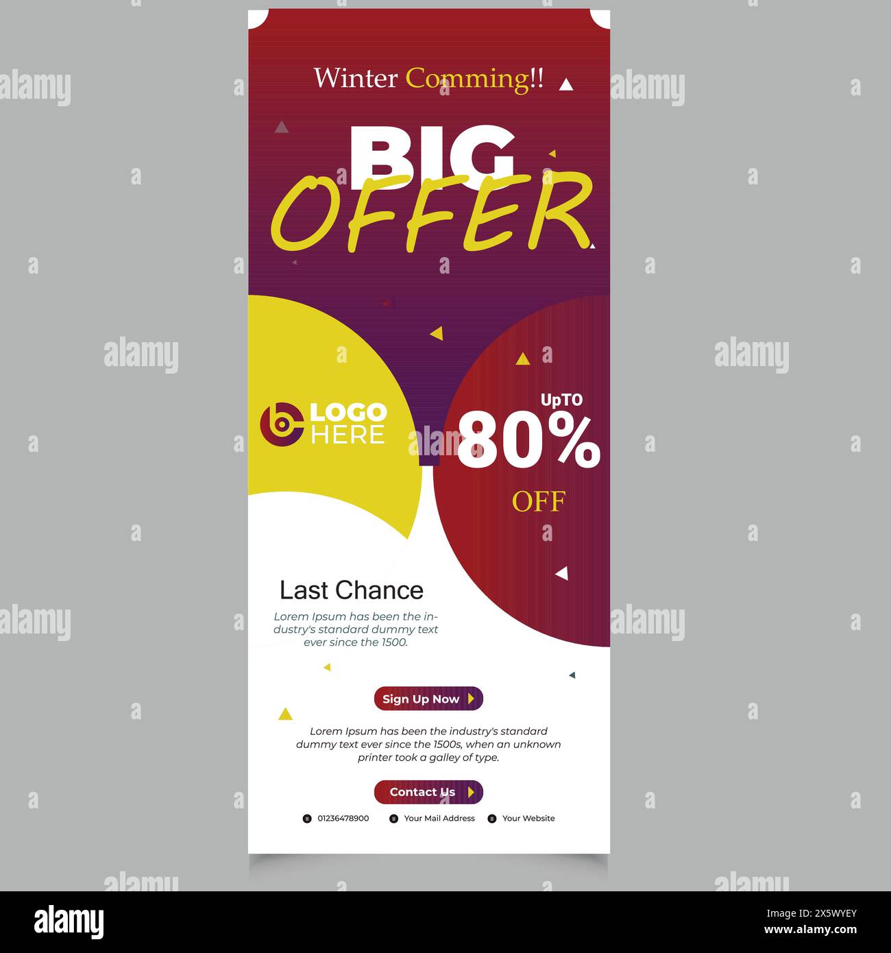 Standee template hi-res stock photography and images - Alamy