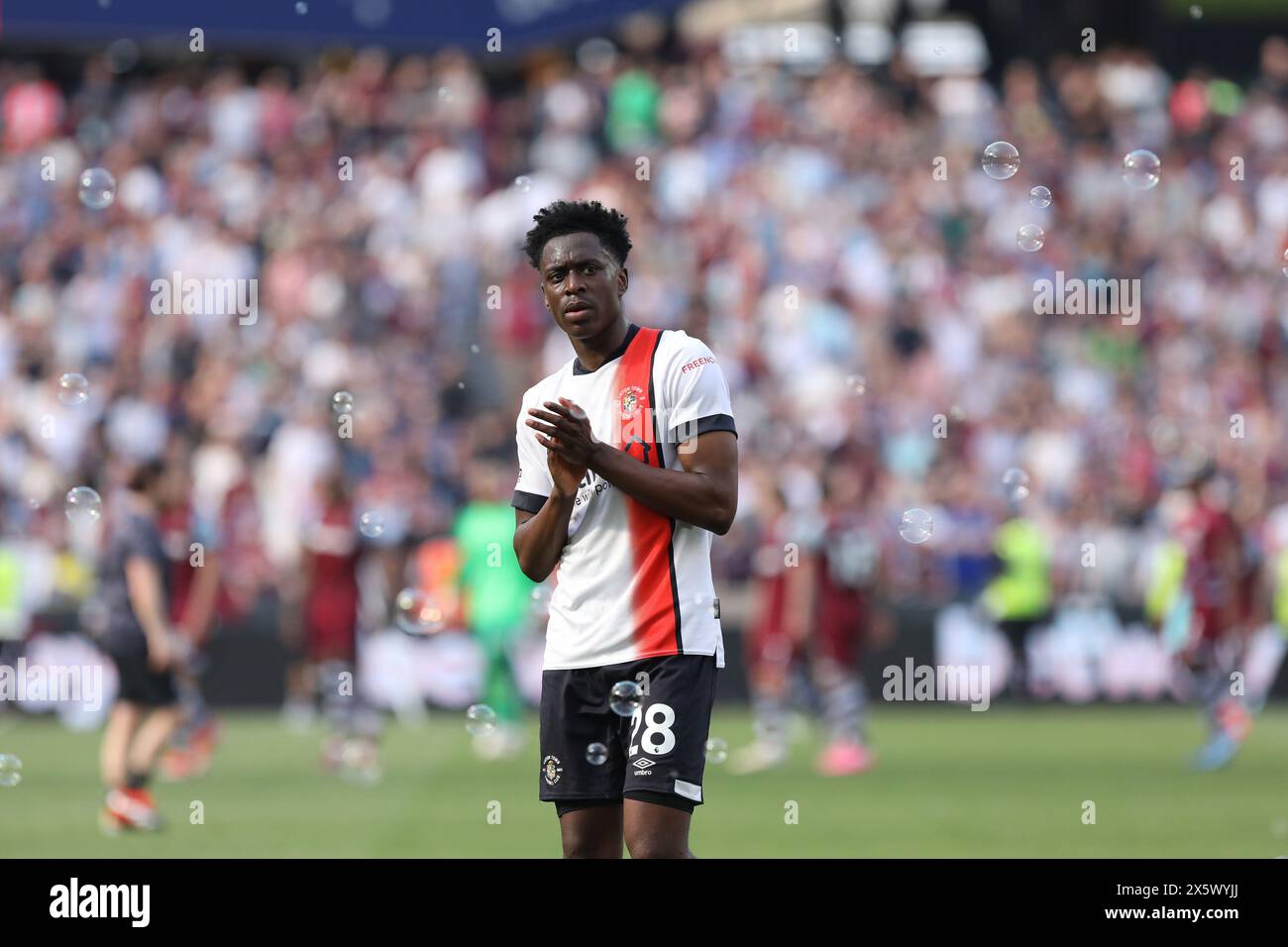 London, UK. 11th May, 2024. Albert Sambi Lokonga of Luton Town after ...