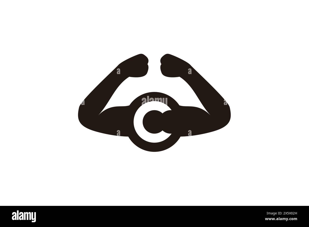 Letter C Bodybuilding Logo. Fitness Gym Logo Design Concept. Icon ...