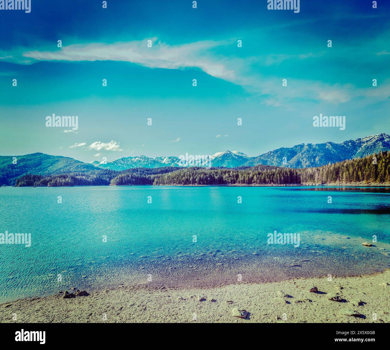 Eibsee lake, Germany Stock Photo - Alamy