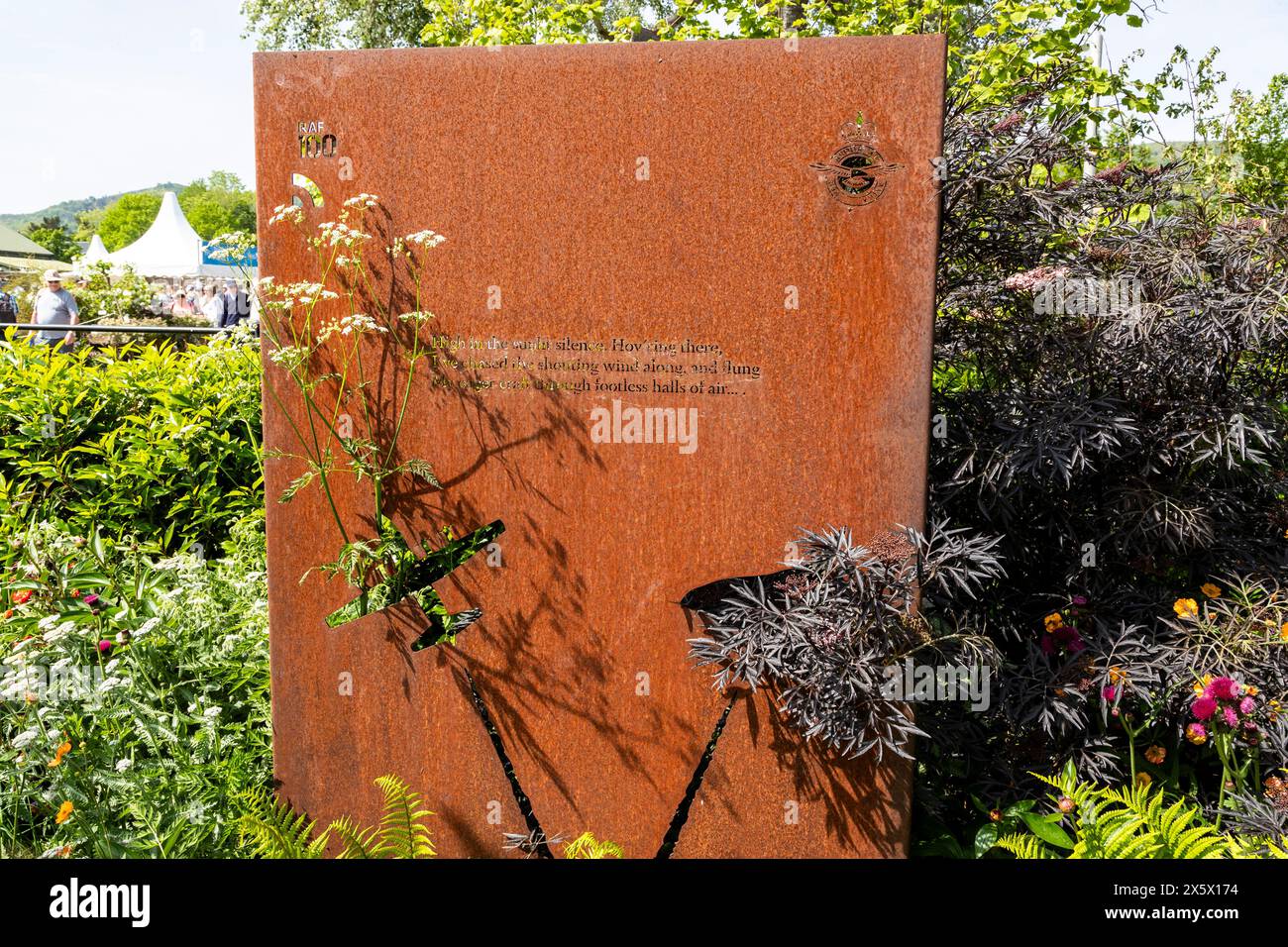 100 years of the RAF garden at Malvern Show Stock Photo - Alamy
