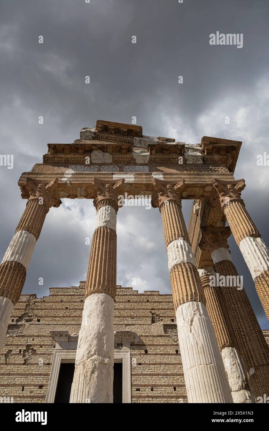 BRIXIA Archaeological Park 2. (Close-up), Brescia, Italy Stock Photo ...