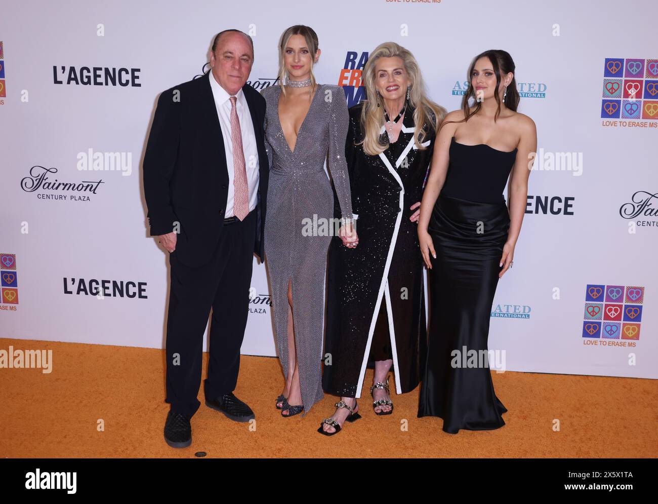 Ken Rickel, Nancy Davis, Isabella Rickel and Mariella Rickel attends ...