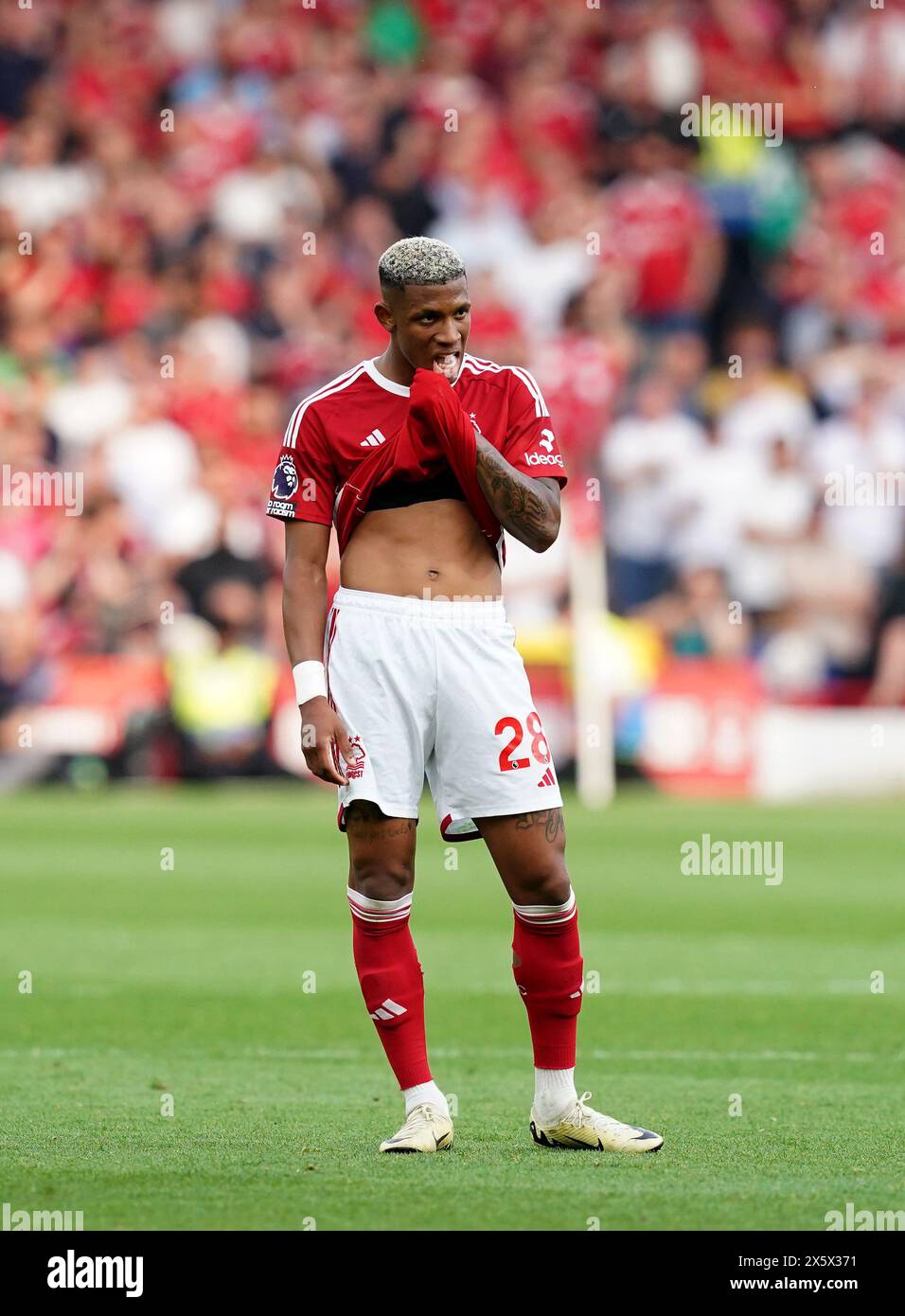Nottingham Forest's Danilo shows his dejection after the Premier League ...