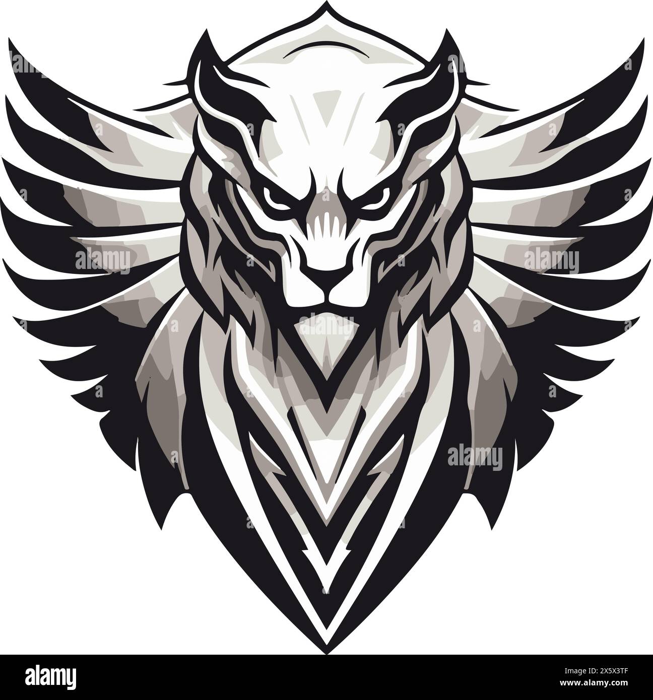 Black diamond wolf Stock Vector Images - Alamy
