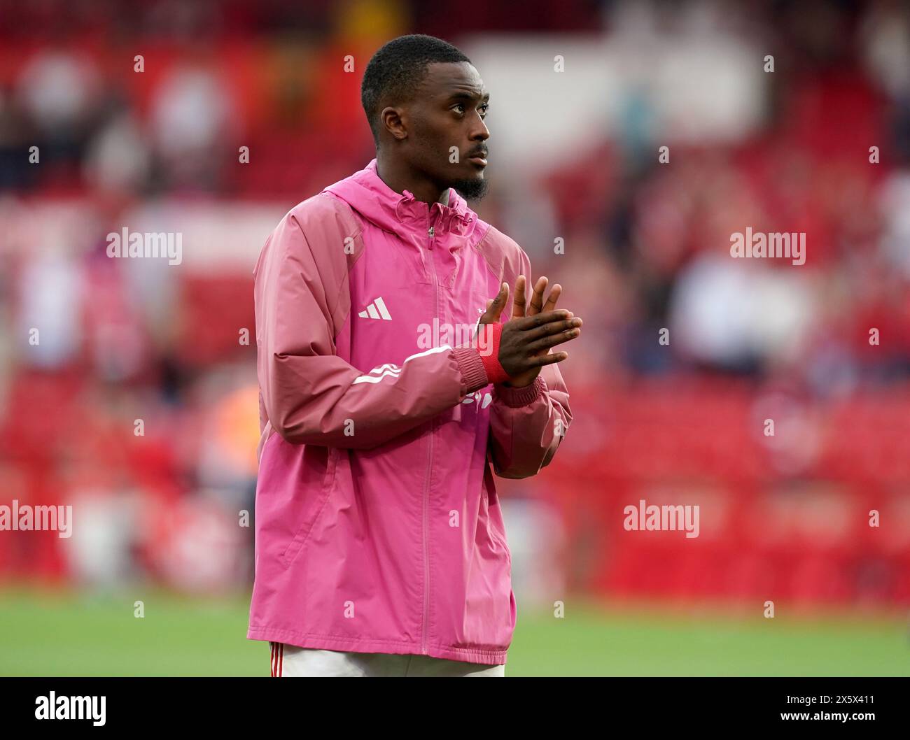 Nottingham Forest's Callum Hudson-Odoi as he walks around the pitch and ...