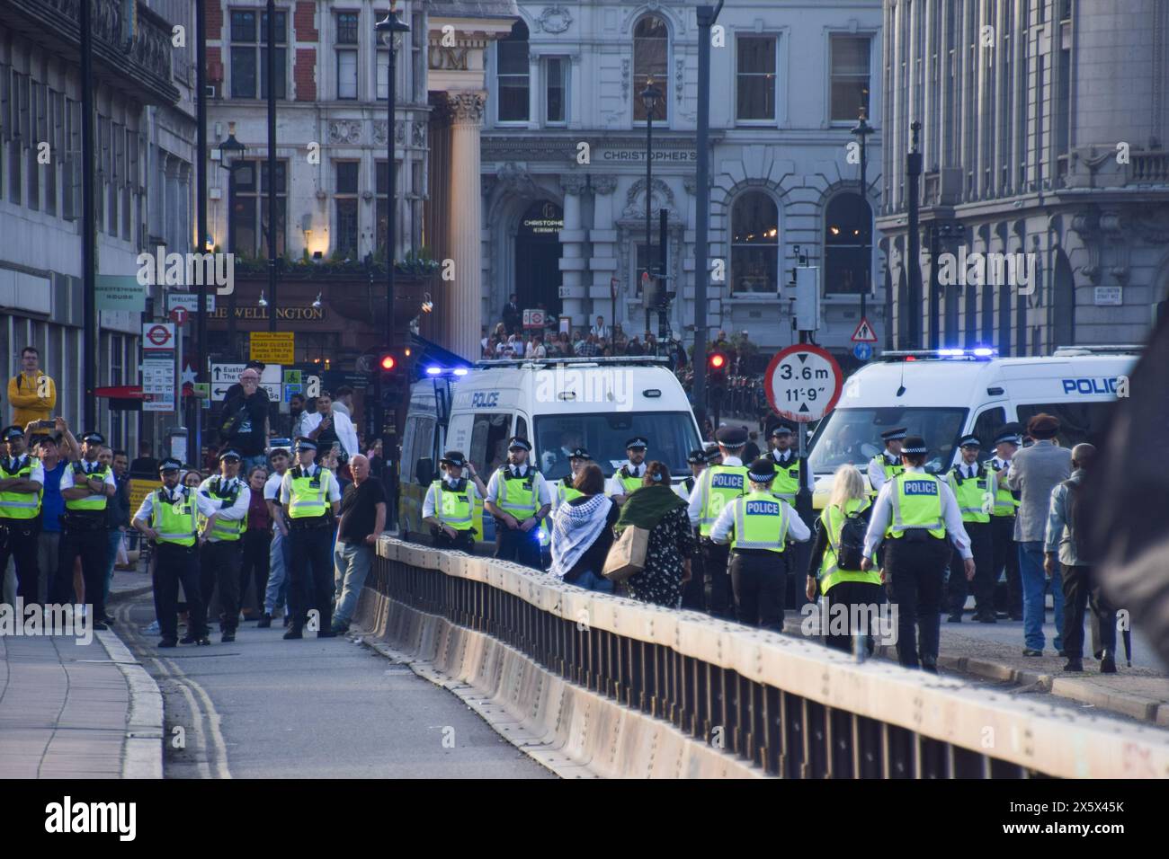 May 11, 2024, London, England, UK: Police close the roads as pro ...
