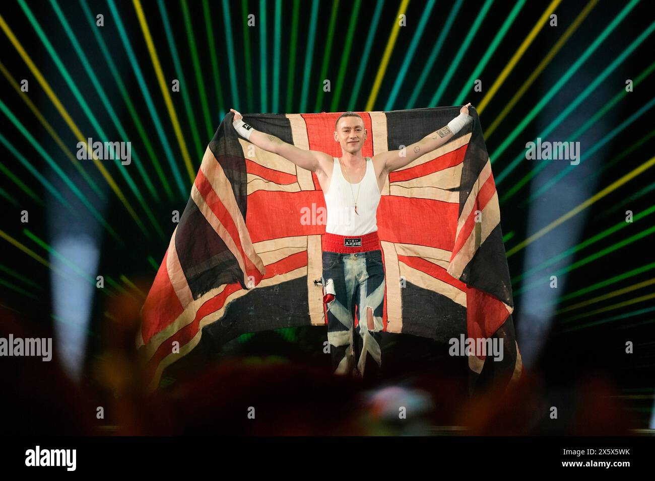 Olly Alexander of United Kingdom poses during the flag parade, of the ...