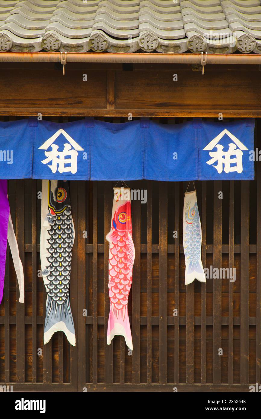 Japan, Inuyama, Koinobori, koi carp flags Stock Photo - Alamy