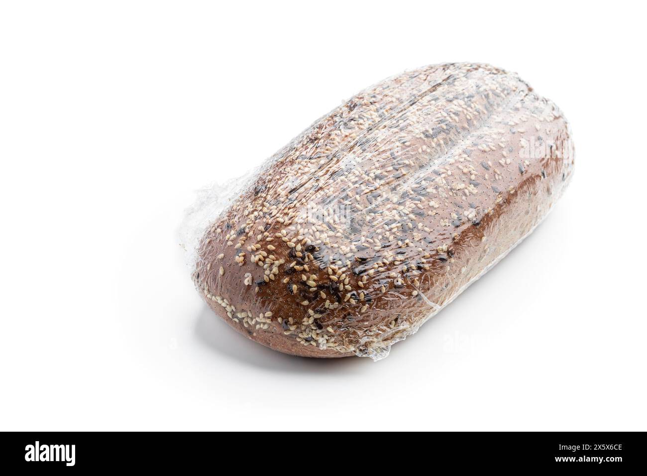 Packed whole grain rye bread isolated on white Stock Photo - Alamy