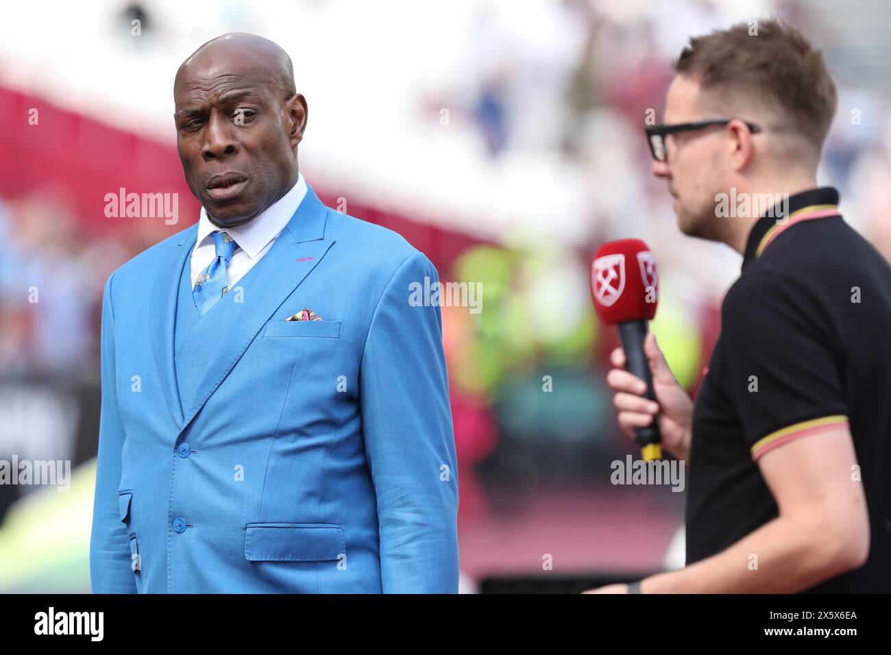 Ex-British Heavyweight boxer and West Ham United fan Frank Bruno before ...