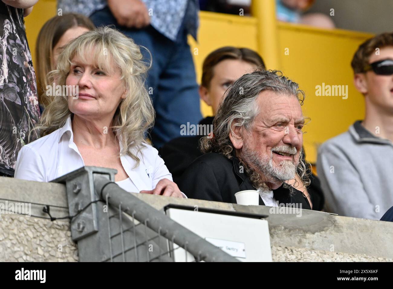 Led Zeppelin member Robert Plant, during the Premier League match ...