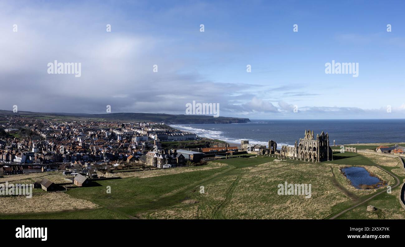 Aerial view of whitby hi-res stock photography and images - Alamy