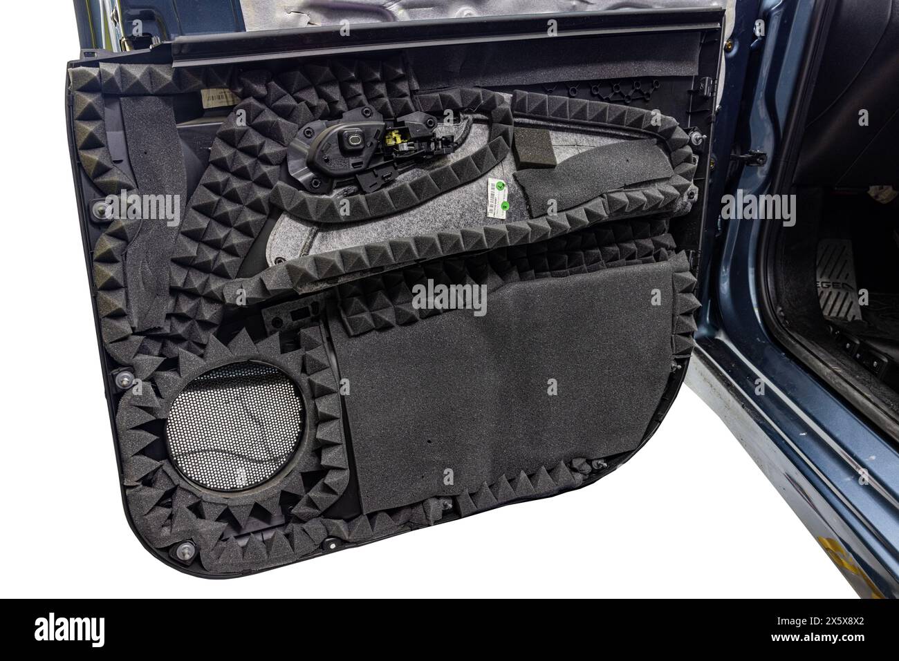 Sound insulation of the car. Installation of sound insulation material ...