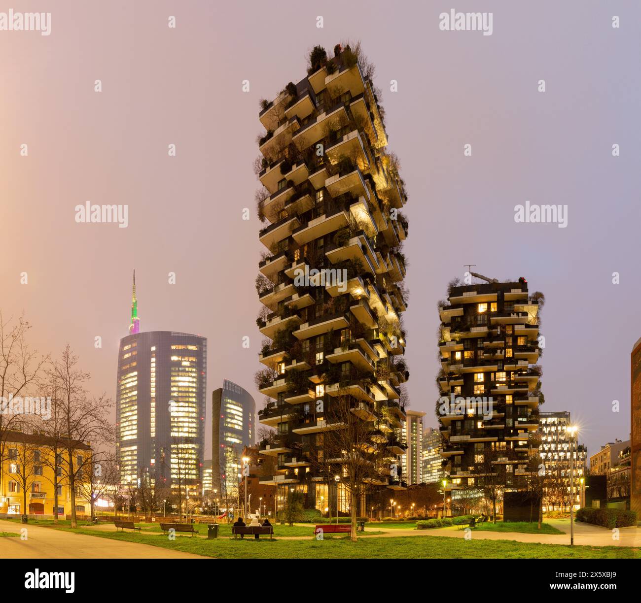 Milan - The Bosco Verticale buildings designed by Boeri Studio and ...