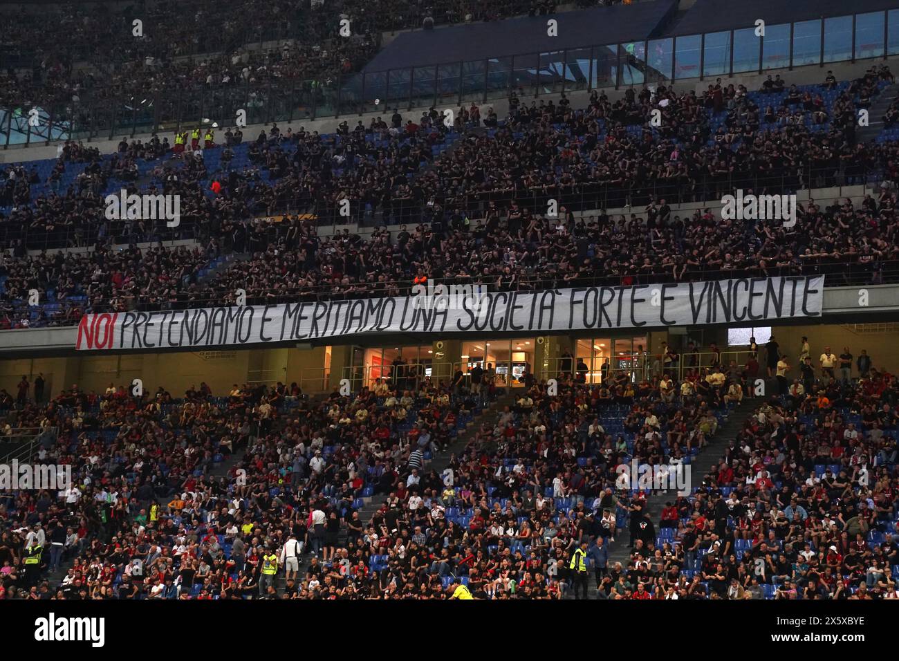 Milano, Italia. 11th May, 2024. AC Milan supporters during the Serie A ...