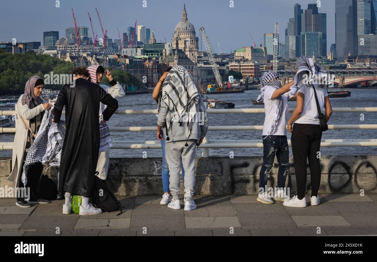 Westminster, London, UK. 11th May, 2024. Some protesters get dressed ...