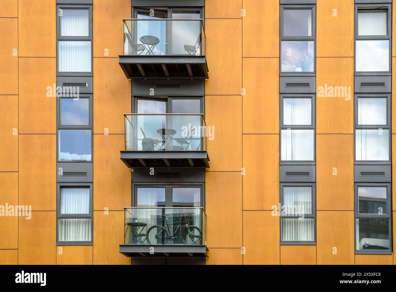 Architecture details of a modern block of flats Stock Photo - Alamy