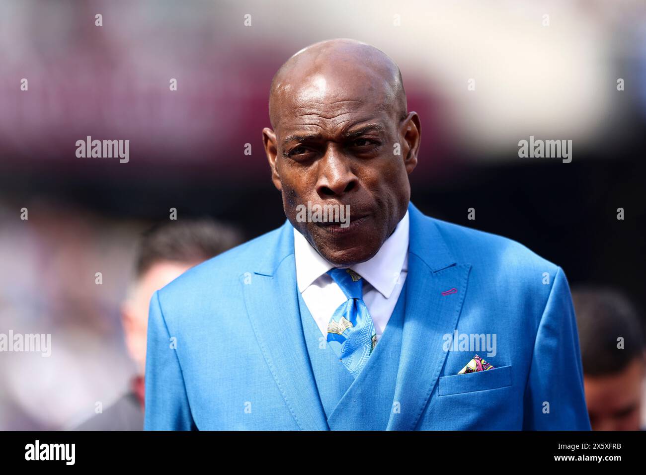 Former boxer Frank Bruno during the Premier League match between West ...