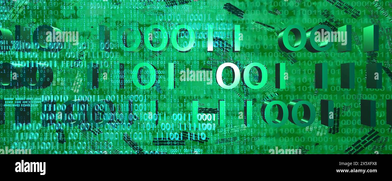 Abstract Binary Code Background Digital Technology Big Data And Artificial Intelligence 0389