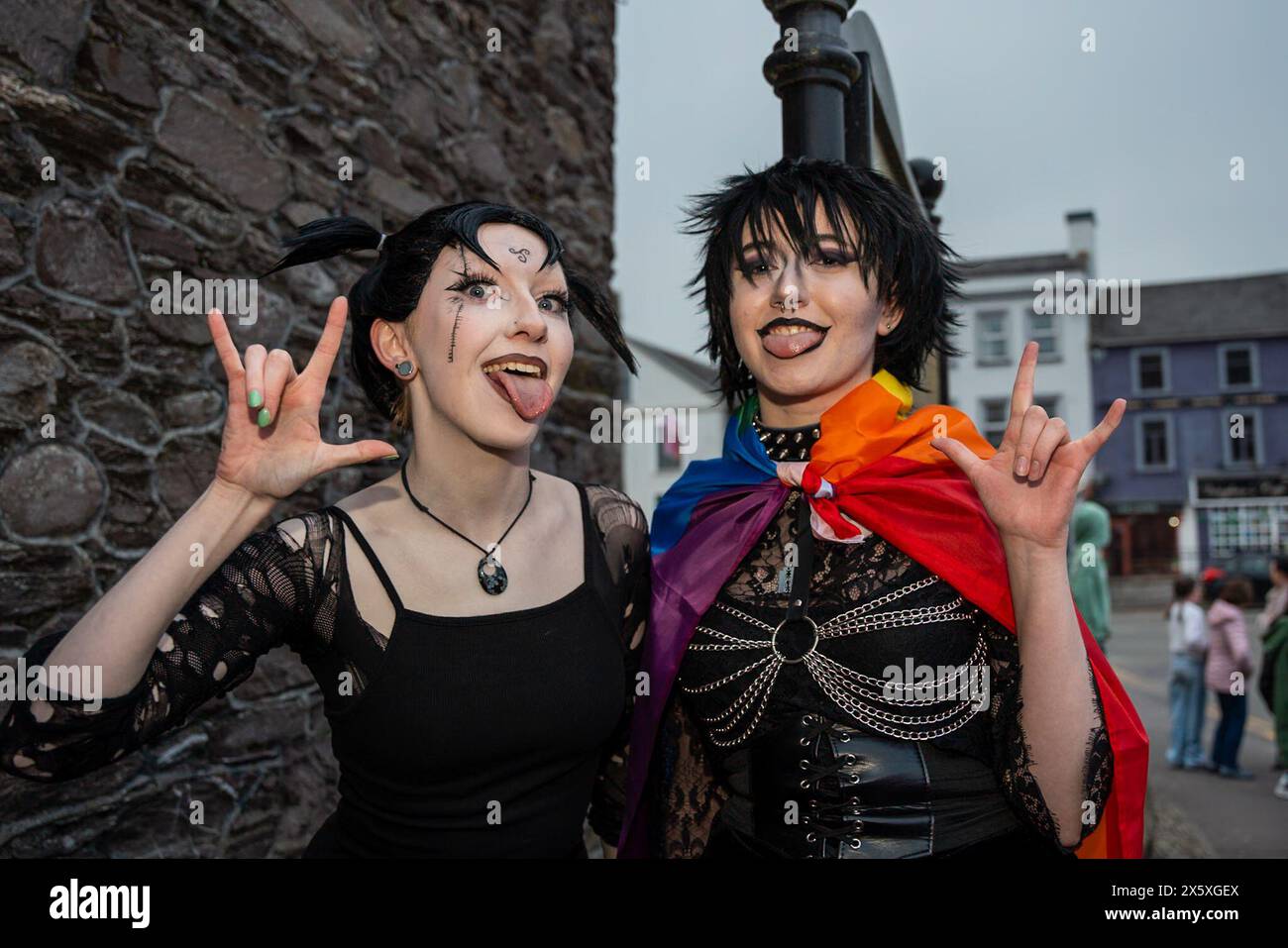 Aoife O Connell and Cerys O Sullivan attend a watch-along party in the ...