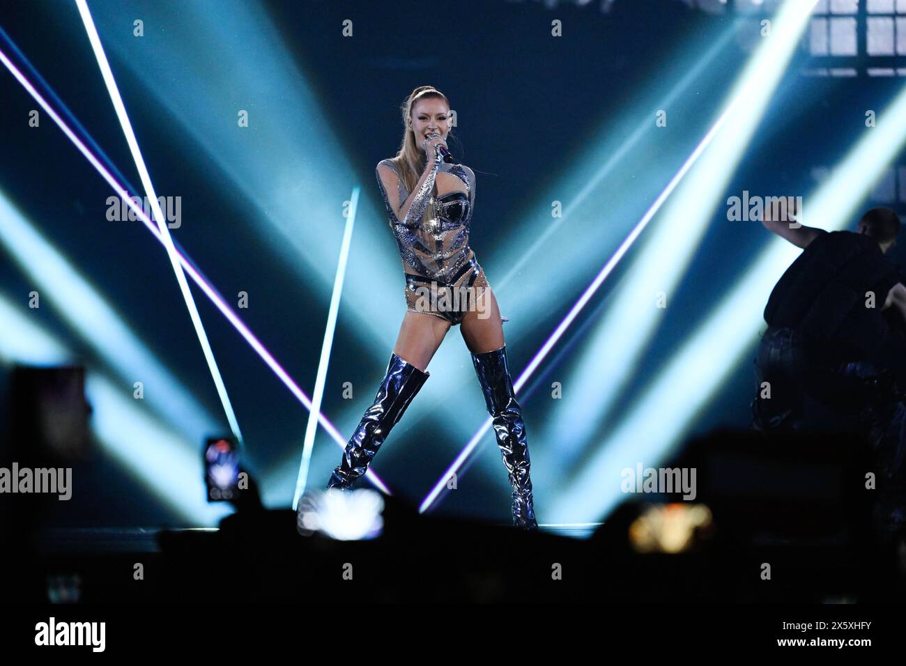 Kaleen representing Austria with the song "We will rave" during the ...