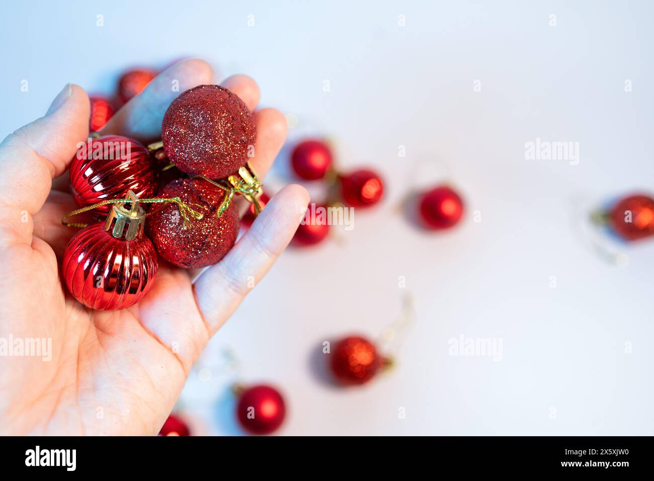 Many christmas colored balls hi-res stock photography and images - Alamy