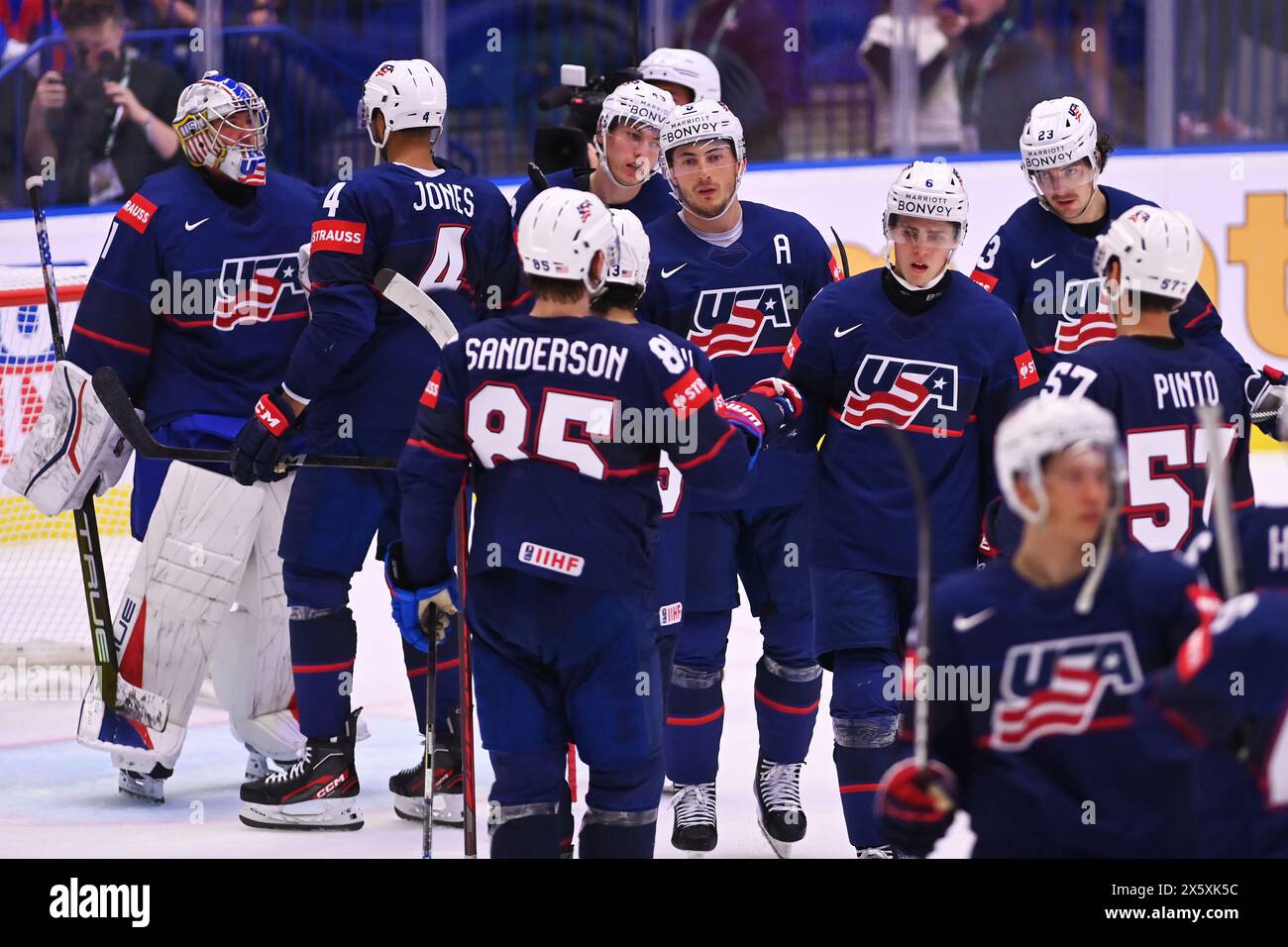 Germany vs USA group B match of the 2024 IIHF World Championship, in ...