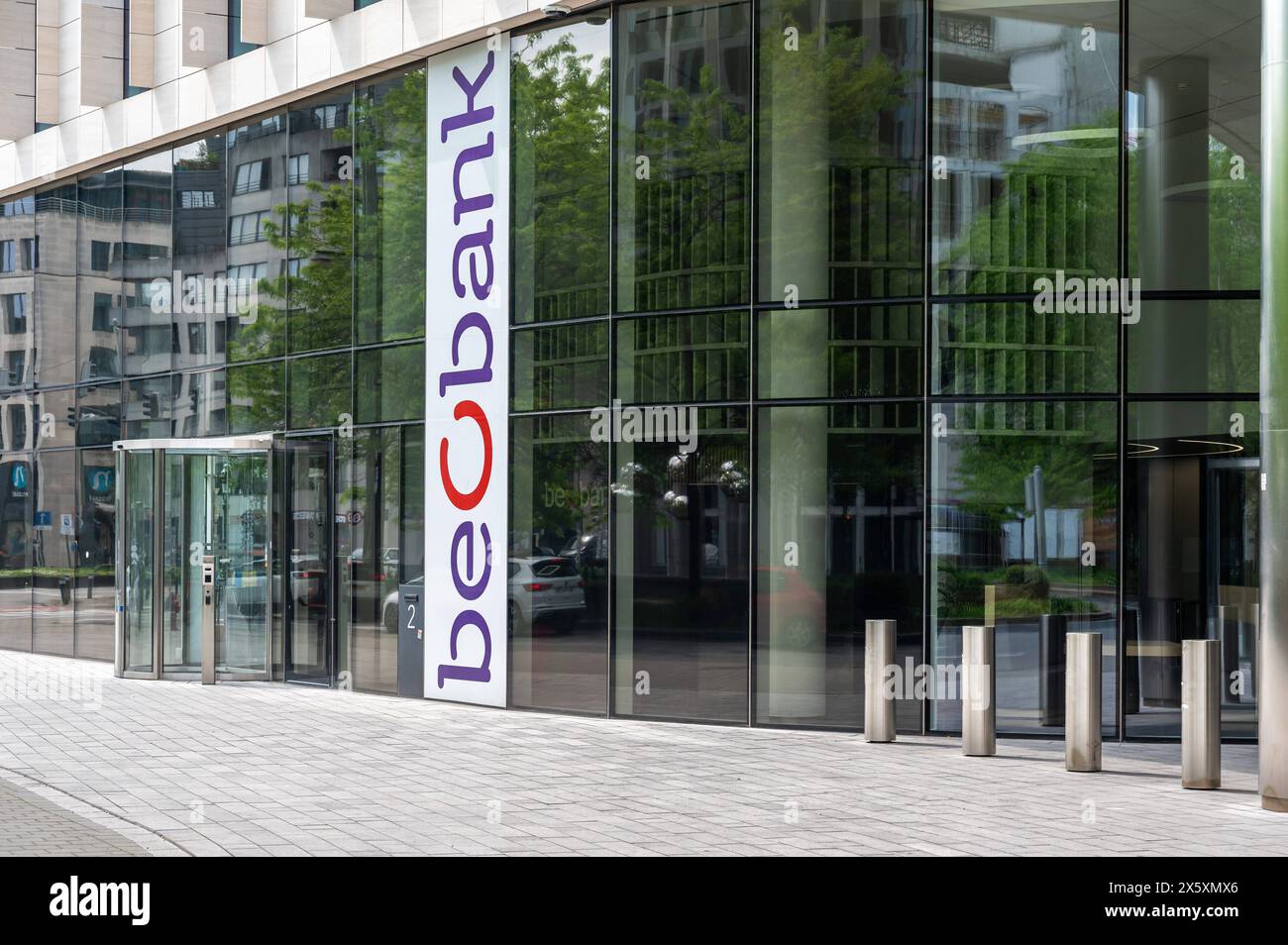 Saint Josse, Brussels Capital, Belgium, May 9, 2024 - Facade and ...