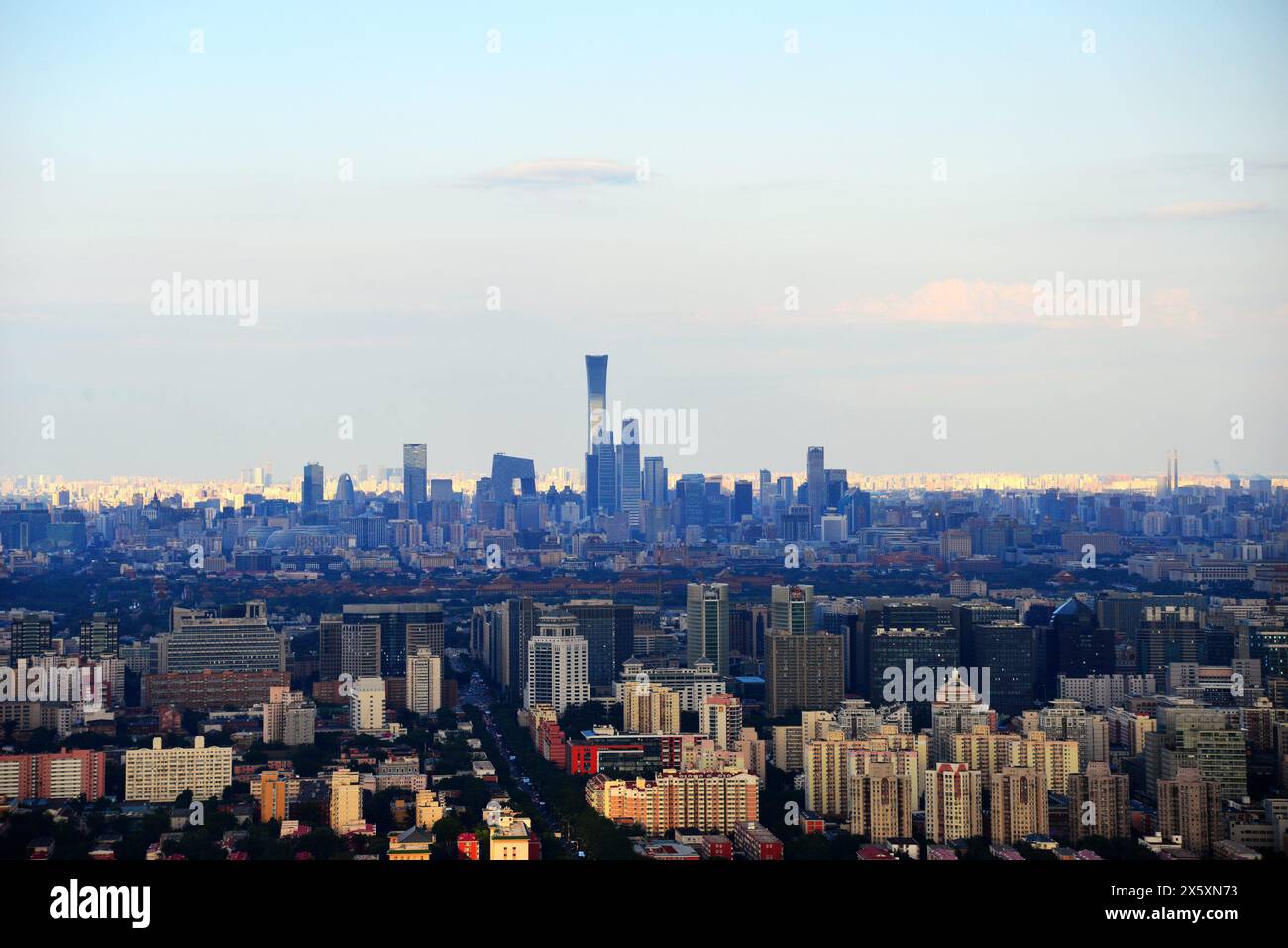 BEIJING, CHINA - MAY 11, 2024 - High-rise buildings are pictured from ...