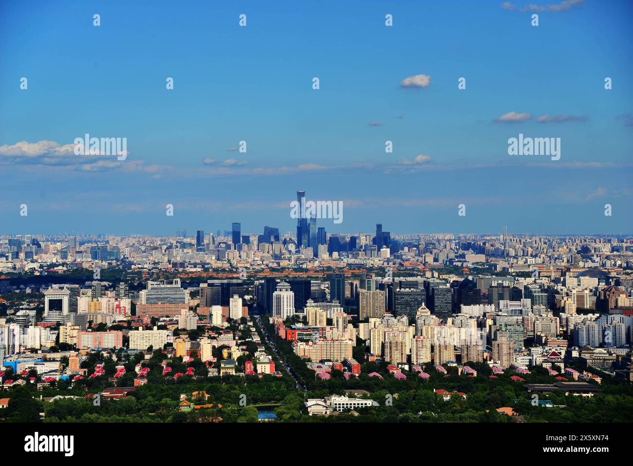 BEIJING, CHINA - MAY 11, 2024 - High-rise buildings are pictured from ...